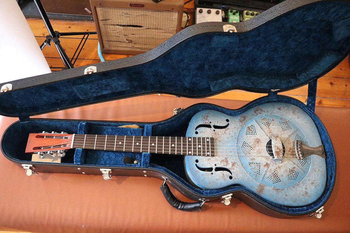 National Reso-Phonic NRP 'Barnyard Blue' Steel Resonator – The Guitar ...