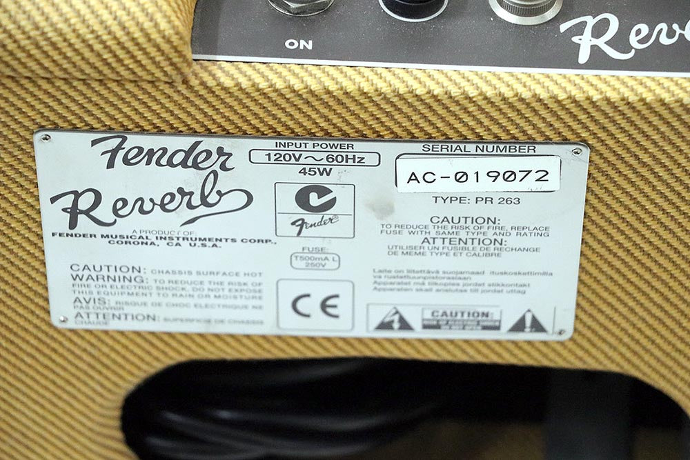 Fender '63 Reverb Unit Reissue – The Guitar Colonel